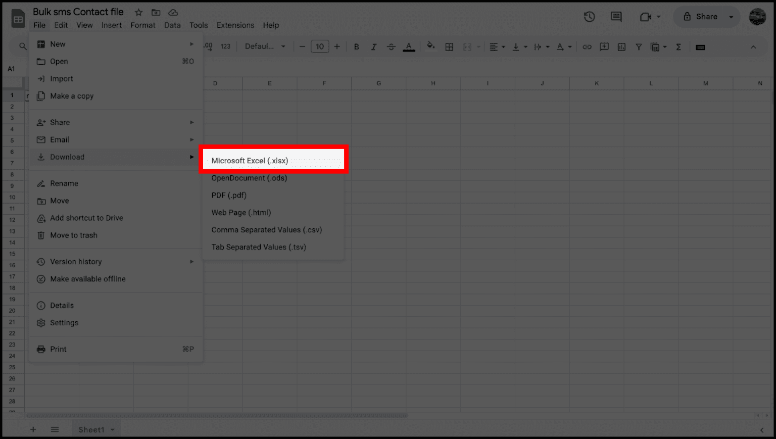 Creating a BULK SMS Contact File - NALO Help Center